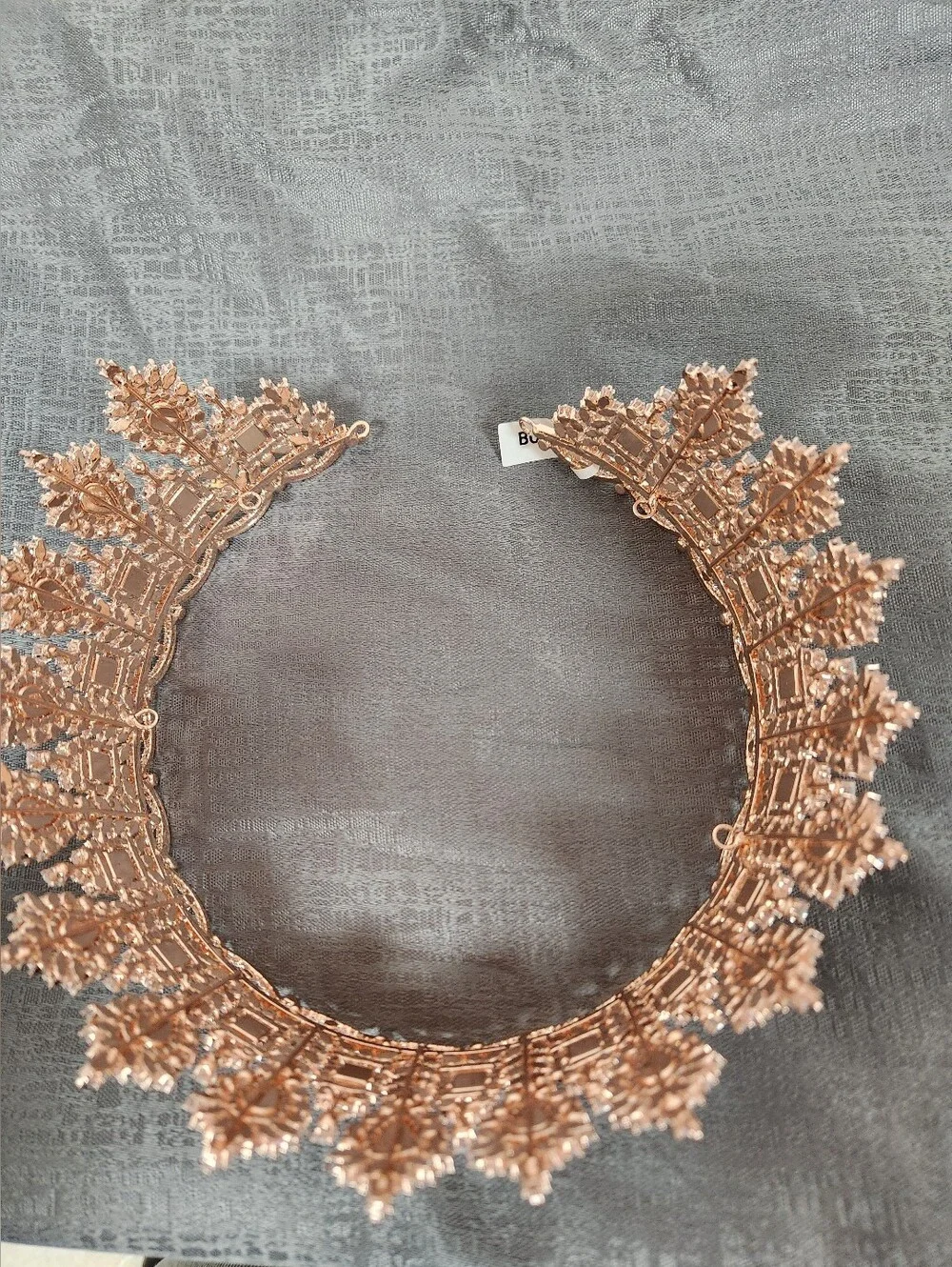Lucky Bridal | Accessories | Rose Gold Crystal Pageant Crown Tiara ...